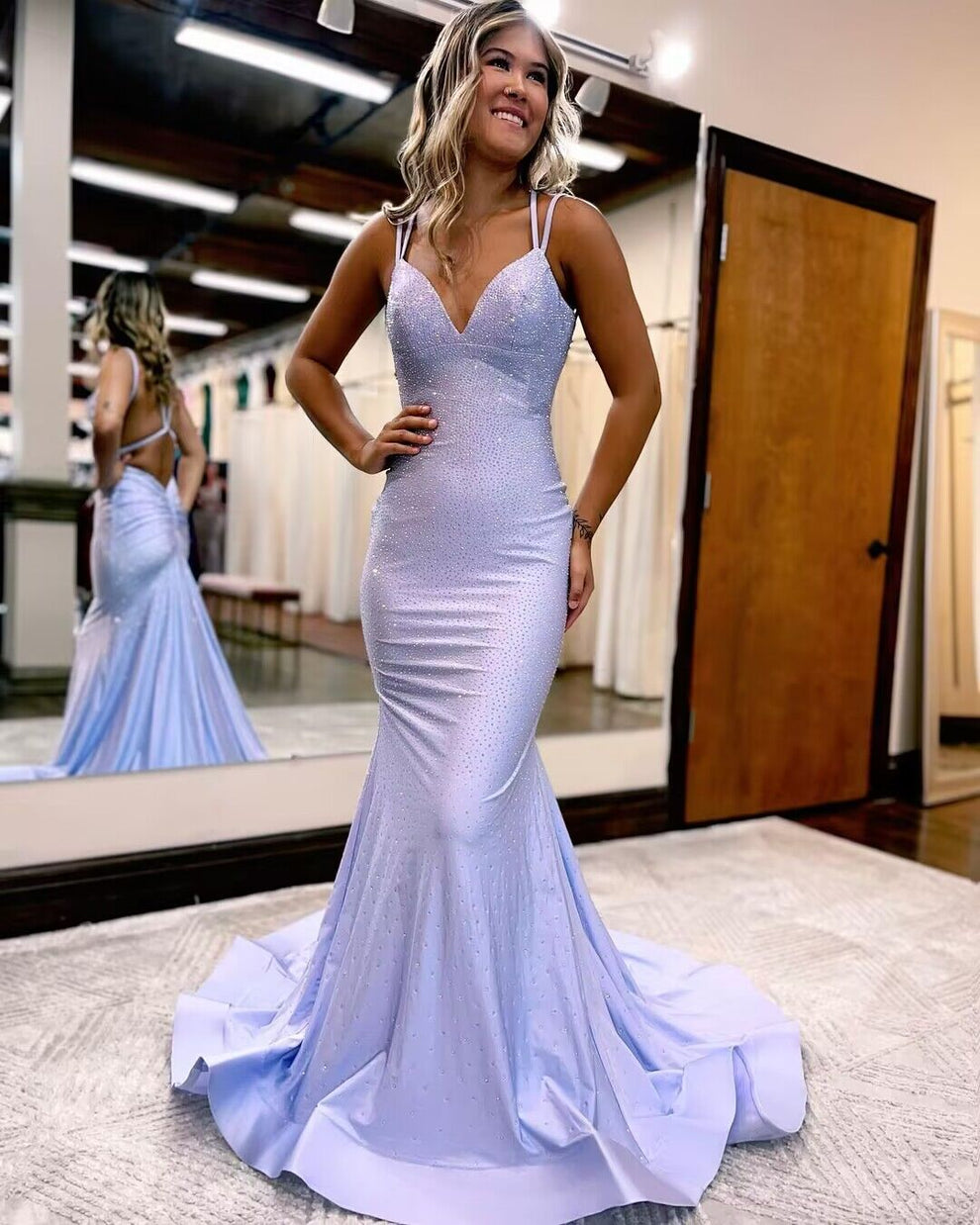 Light Pink Tassel Long Prom Dress A Line Formal Dress Evening Dress 124 ...
